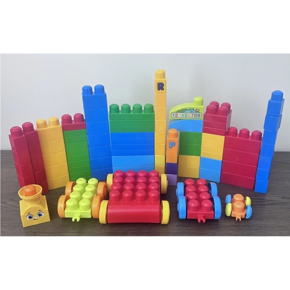 Fisher-Price | Toys | Mega Bloks First Builders Lot 84 Pieces Red Base ...
